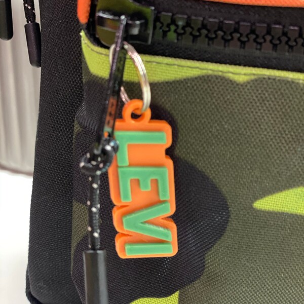3D Personalized Two-tone Keychain OVERPASS FONT - 3D Printed Custom ...