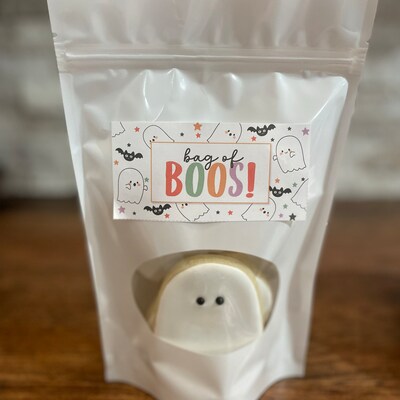 Bag of Boos Halloween Treat Bag Toppers/ Cookie Treat Bag Toppers ...