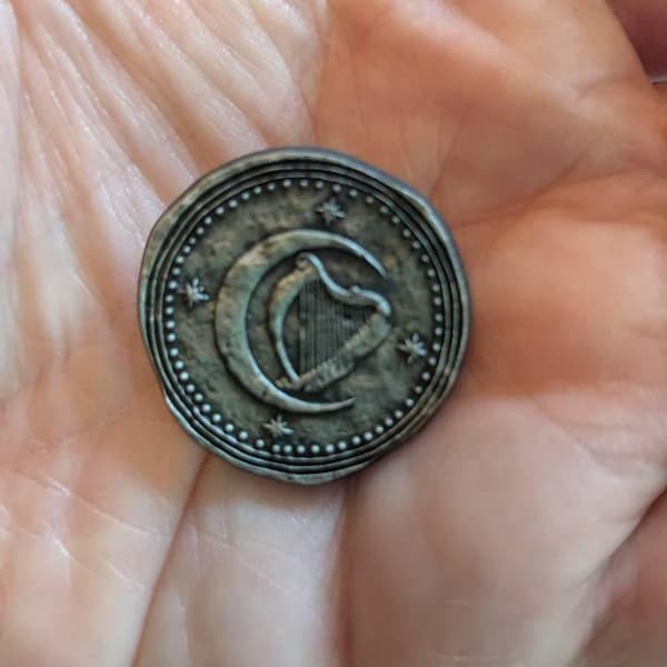 DND DRUID COIN, Large Dungeons and Dragons Charachter Coin D20 Rpg - Etsy