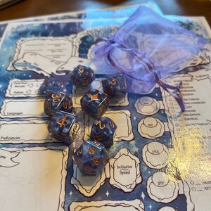 Wheat Dnd Dice Set Polyhedral Dice D&D Dice Dungeons and | Etsy