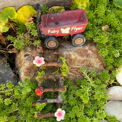 Fairy Garden Wagon Miniature Wagon Fairy Garden Accessories - Etsy