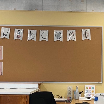 BOHO VIBES Bulletin Board Banners Neutral Classroom Bunting Editable ...