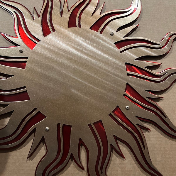 Sun in Splendor Metal Wall Art: Southwest Decor - Etsy
