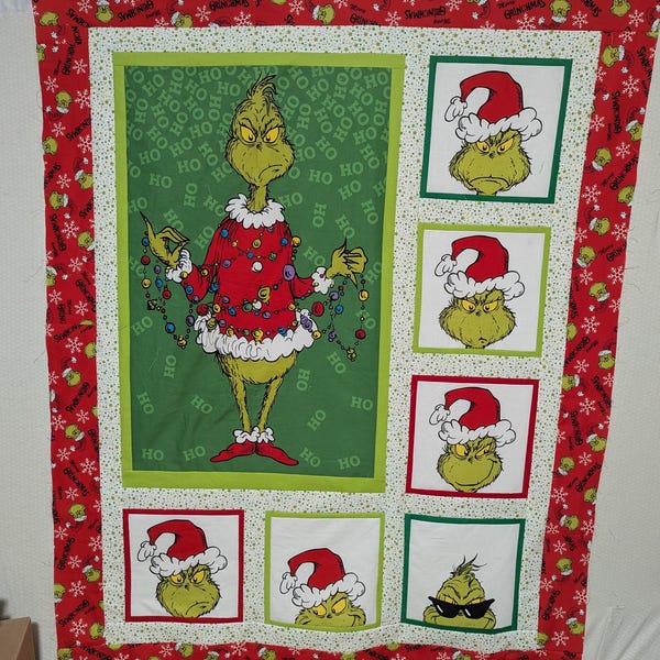Dr Seuss' How the Grinch Stole Christmas Quilt Kit - Etsy
