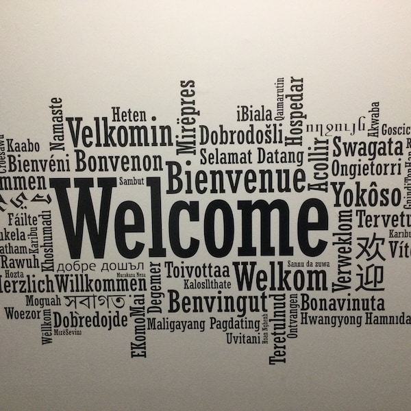 Welcome in Many Languages Wall Decal: International Decor Se142 - Etsy