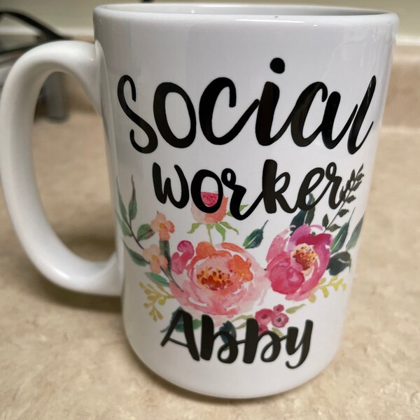 Social Worker/social Worker Gift/bsw/msw/social Worker Coffee Mug ...