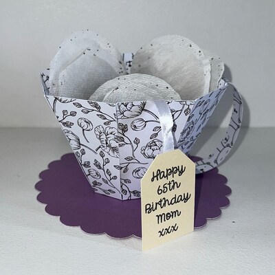 3D Tea Cup SVG, Simple 3D Paper Tea Cup SVG, 3D Teacup Svg, Paper Tea ...