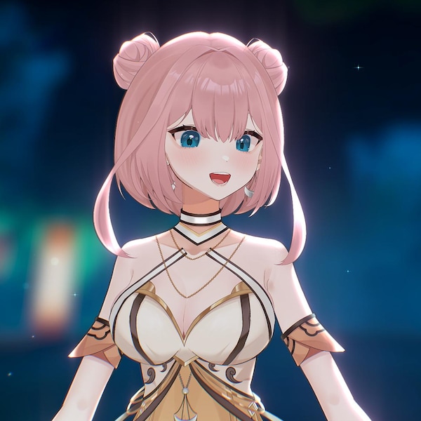 Live2d Vtuber Model for Commercial Use! Golden Girl Vtuber (ready to ...