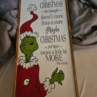 Handmade Grinch Sign - Etsy