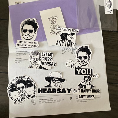 7 Johnny Depp Vinyl Stickers Approximately 2.5-3 X 1.699-3 Inches. - Etsy