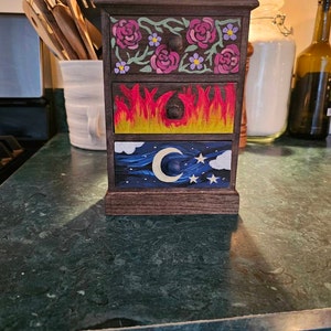 Hand-painted Feyre Inspired MINI Chest of Drawers/ Dresser ACOTAR - Etsy