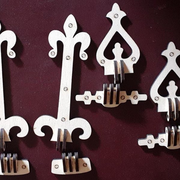 Hinges for Boxes 90 Degrees - Laser Cut Files. Hinge Templates for ...