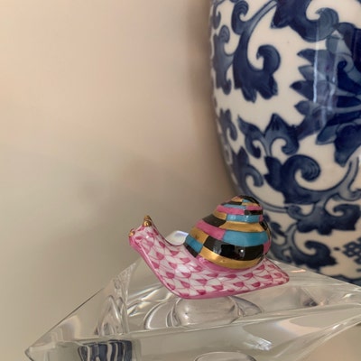 Herend Rabbit Figurines Porcelain Bunnies With Corn Red Eyed - Etsy