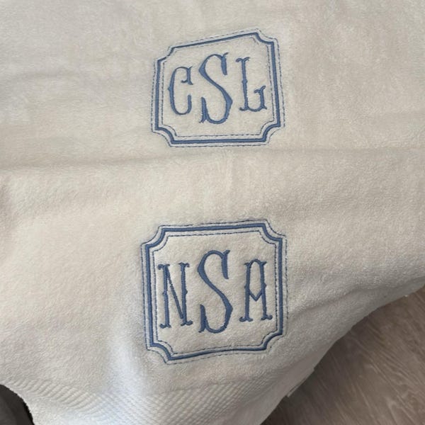 Elegant Square Frame Crest Machine Embroidery Design - Etsy