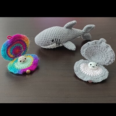 Pearl the Oyster CROCHET PATTERN ONLY, Crochet Oyster Pattern, Crochet ...