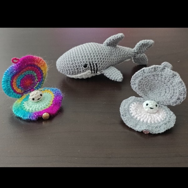 Pearl the Oyster — CROCHET PATTERN ONLY, Crochet Oyster Pattern ...