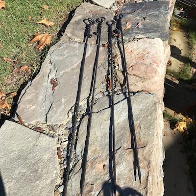 10 Hand Forged Roasting Sticks - Etsy