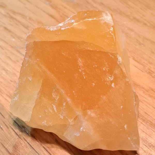 One Natural Orange Calcite Chunk, Mexican Rough Orange Calcite, Raw ...