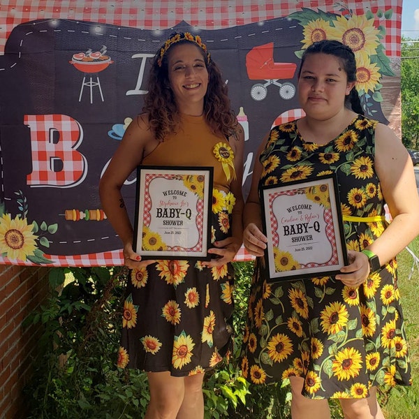 Baby Q Signs Bundle, Baby Q Welcome Sign, BBQ Baby Shower Signs Package ...