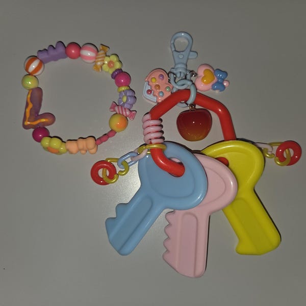 Custom Kidcore Bag Charm/keychain - Etsy