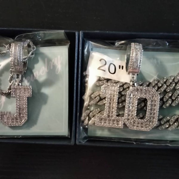 Custom Nameplate With Bling Cuban Chain, Personalized Nickname Necklace ...