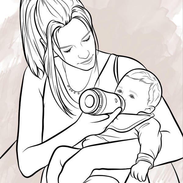 Custom Couple Line Drawing, Couple Portrait, One Line Drawing From ...