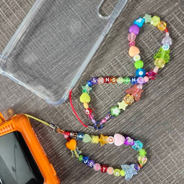 Customized Phone Chain, Personalized Phone Chain, Make Your Own Phone ...