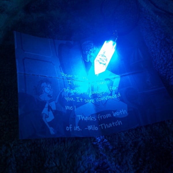 Disney's Atlantis the Lost Empire Kida Crystal Handcrafted Glowing ...