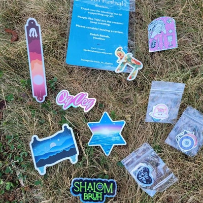 Shabbat Shalom Jewish Holographic Sticker, Judaism, Challah, Kiddush ...