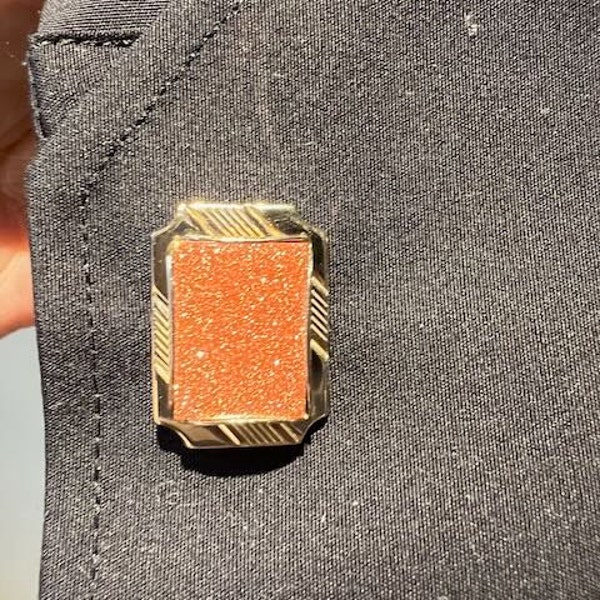 Vintage Tie Clip, 1940's Tie Accessory, Mid Century Formalwear, Red ...