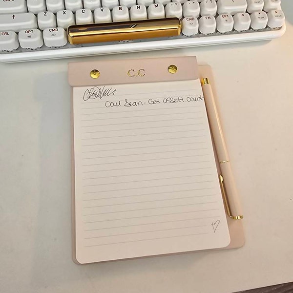 REFILLABLE NOTEPAD With a Matching Pen/personalised Refillable Notepad ...