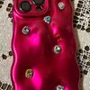 Heart 3D Fold Love Heart Pattern Phone Case for iPhone 15 14 13 12 11 ...