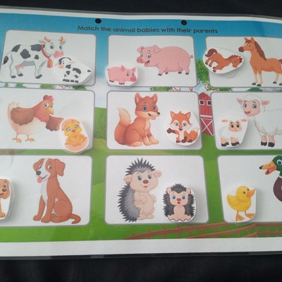 Busy Book Printable Worksheet, Matching Activities, Toddler Learning ...