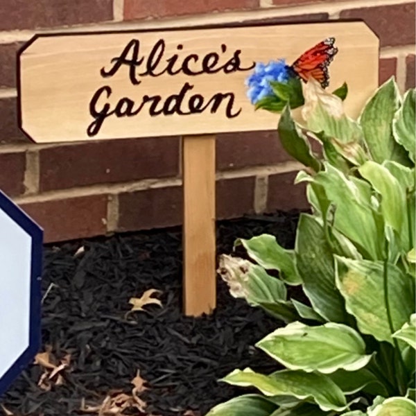 Butterfly Garden Signs Personalized Garden Signs Mom's Garden Sign ...