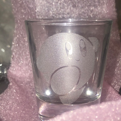 Mario Mushroom Glass Nintendo Mario Inspired Whiskey Glass - Etsy