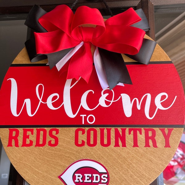 12" Boston Red Sox Wood Round Door Sign Welcome to Our Home MLB Front ...