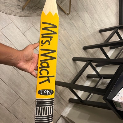Personalized Pencil Sign Teacher Gift Back to School - Etsy