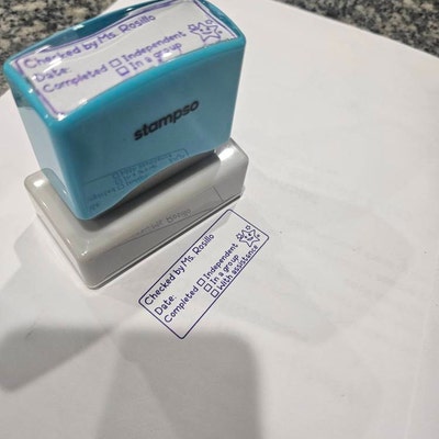 Personalized Teacher Stamp Verbal Feedback Given Date Stamp - Etsy