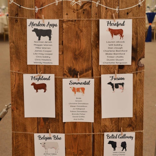 Sheep Place Setting for Farm Wedding Table Decor for Farm Wedding Guest ...