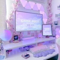 Game Over Pastel Desktop Wallpaper Background | Retro Pixel Pink ...