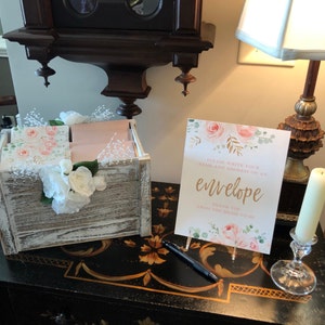 Blush Pink Floral Address an Envelope Sign, Printable Write Your Name ...