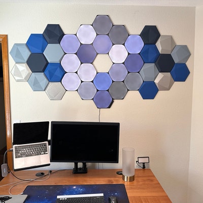 DECORATIVE AESTHETIC Sound Diffuser Wall Soundproofing Hexagon ...