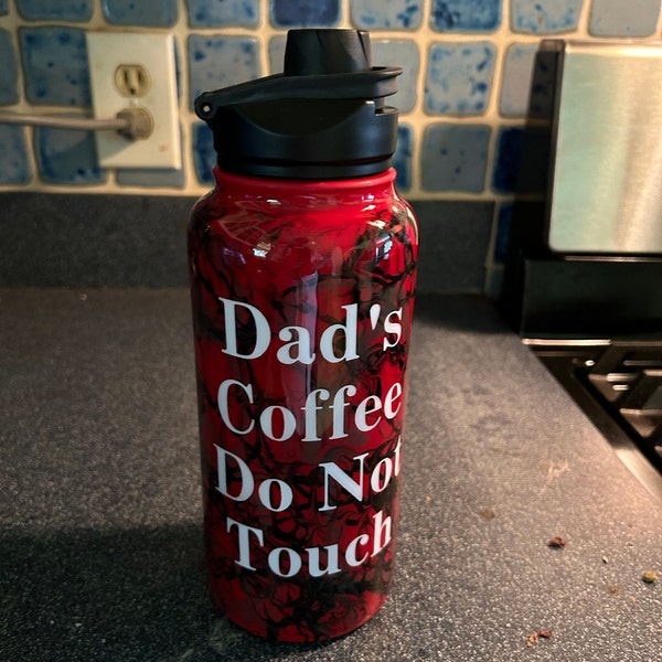 Fractal Wood Burning Large Serving Tray, Walnut Finish With Red/blue ...