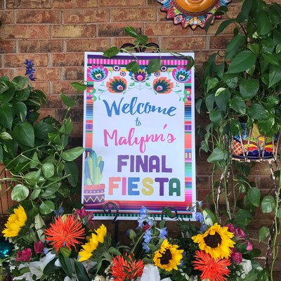 Final Fiesta Sign Final Fiesta Welcome Sign Fiesta Bachelorette Party ...