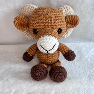 PATTERN: Reagan the Ram Crochet Ram Pattern Amigurumi Ram Pattern ...