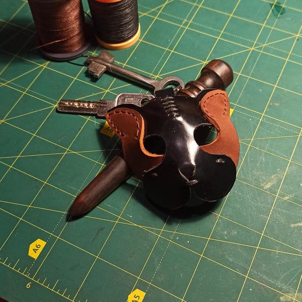 Leather Dragon Keychain Pattern - Template Pattern PDF - Pattern Key ...