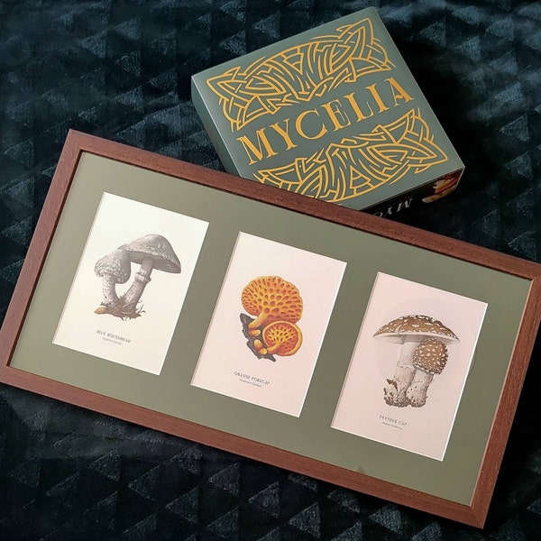 Multi Aperture Photo Frame. Holds Three 5x5 Photos. 20x50cm. Wooden ...