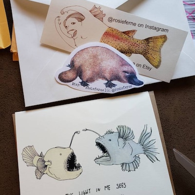 Morel Support Card With Mushroom Illustration Moral Support - Etsy