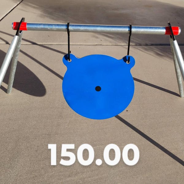 AR500 Steel Target Dueling Tree DIY Kit (6) 6"x 3/8" Paddles DOM Pivot ...