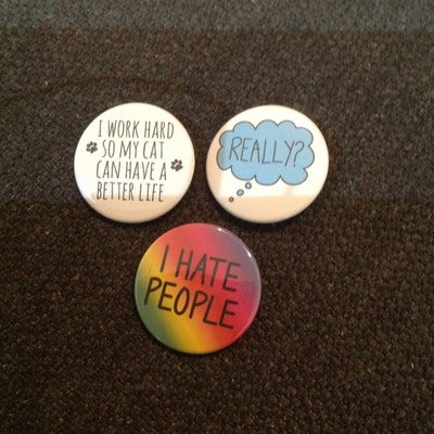 Funny Button Pin Badge Creative Writing Reference Pin Badge - Etsy